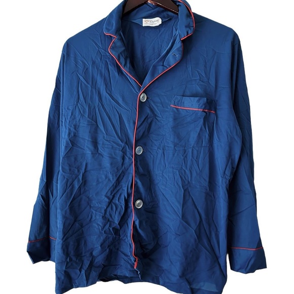 Vintage | Shirts | 96s 60s Vintage Diplomat Tricolon Nylon Blue ...